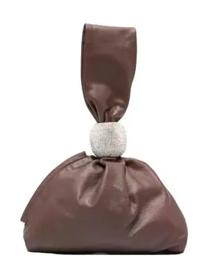 Giuseppe Di Morabito Crystal-embellished Tote - Brown
