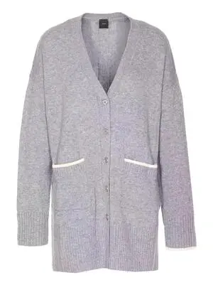 Pinko Mélange-effect Cardigan - Grey