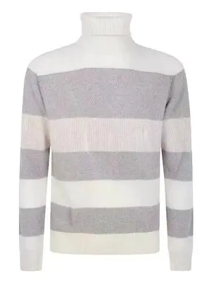 BARBA NAPOLI Striped Jumper - Neutrals