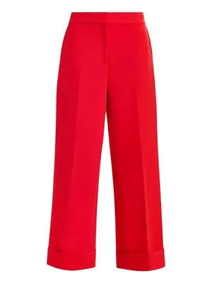 Essentiel Antwerp Pressed-crease Flared Trousers - Red