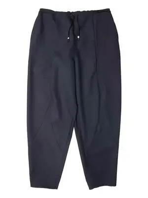 YOSHIOKUBO Drawstring Tapered Trousers - Black