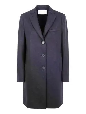Harris Wharf London Button-fastening Wool Coat - Black