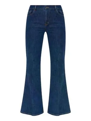SELF-PORTRAIT Flared High-waist Jeans - Blue