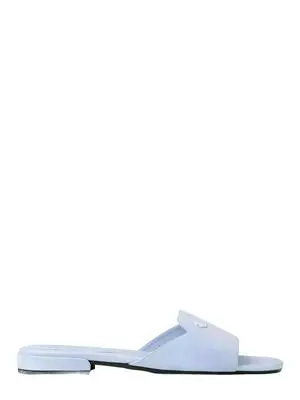 JIMMY CHOO Dina Logo-embellished Flat Sandals - Blue
