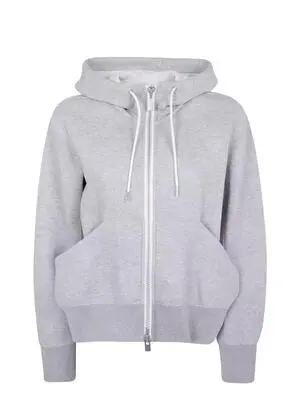 SACAI Sponge Zip-Front Hoodie