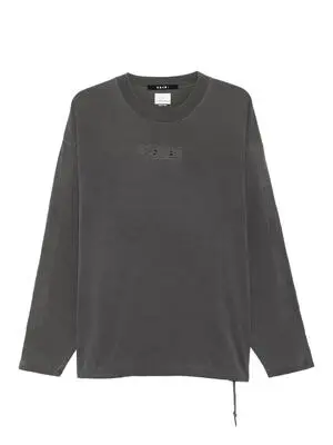 Ksubi Long-sleeve T-shirt With Embroidered Logo - Grey