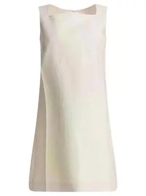 SANDBEIGE Square-neck Sleeveless A-line Dress - Neutrals