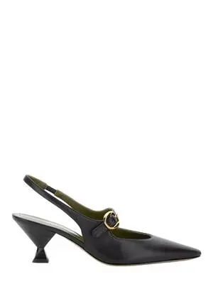 MARIA LUCA Pointed-Toe Slingback Pumps
