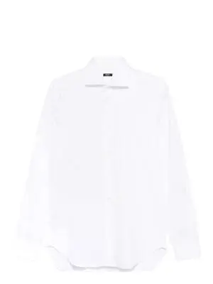 BARBA NAPOLI Long-sleeves Cotton Shirt - White
