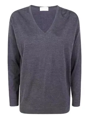 DRUMOHR V-neck Wool Sweater - Blue