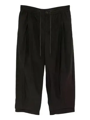 DEVOA Cotton Trousers - Brown