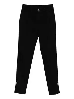 Liu Jo Button-detailed Trousers - Black