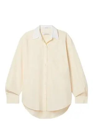 Another Tomorrow Organic Cotton-poplin Shirt - Off-white