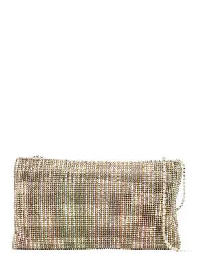 Benedetta Bruzziches Crystal-embellished Clutch - Silver