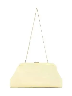 JIMMY CHOO Mini Skylar Shoulder-Chain Clutch Yellow