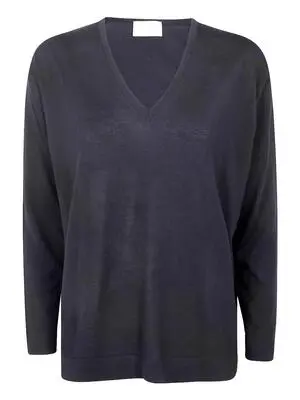 DRUMOHR V-neck Wool Sweater - Blue