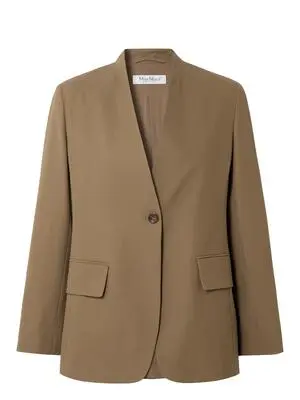 Max Mara Segnale Cotton-twill Blazer - Neutrals