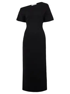 RÓHE Asymmetric Jersey Dress - Black