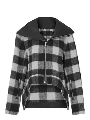 Rick Owens Exploder Checked Wool-flannel Jacket - Black