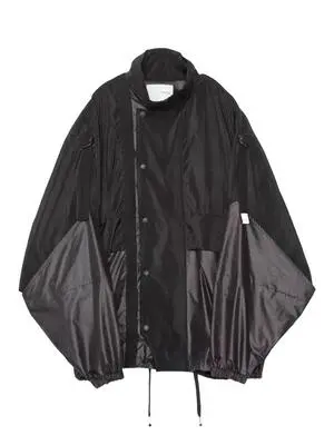 YOSHIOKUBO Paneled Drawstring Jacket - Black