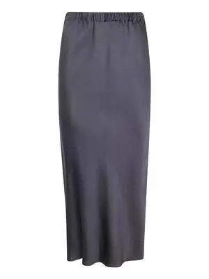 Antonelli Firenze Satin Midi Skirt - Grey