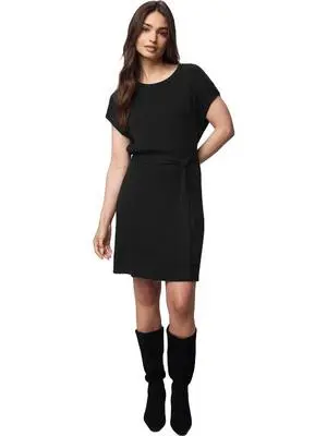 Splendid Georgie Cashblend Mini Dress - Black