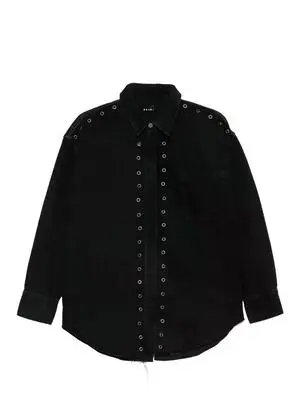 Ksubi Eyelet-detailed Shirt - Black