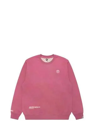 AAPE BY *A BATHING APE® Ape Now Heart Logo-patch Sweatshirt - Pink
