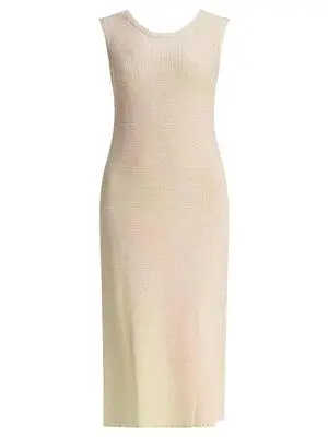 SANDBEIGE Knitted Sleeveless Midi Dress - Neutrals