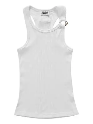 Jean Paul Gaultier Piercing Tank Top - White