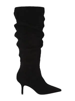 Carvela Spirit Slouch Suede Heeled Knee-high Boots - Black