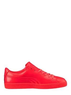 PUMA Basket Classic Patent Emboss Sneakers - Red