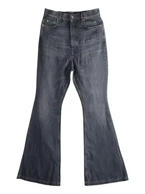 Rick Owens Denim Bolan Bootcut Pants - Grey