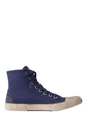 Balenciaga Paris High Destroyed - Blue