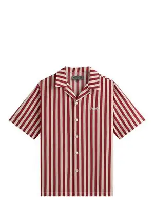 Kith Striped Thompson Camp Collar Shirt - Red