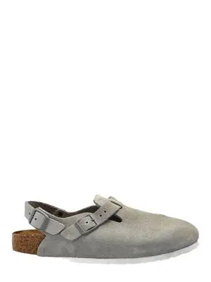 BIRKENSTOCK Tokio Suede Clogs - Grey