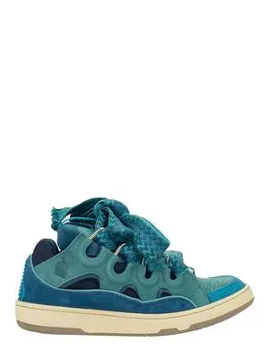 LANVIN Curb Sneakers Teal