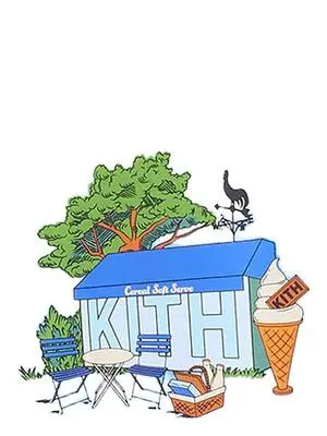 Kith Treats Seaside Destination Tee 'Ato' Blue