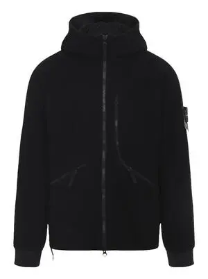 Stone Island Virgin Wool Outerwear - Black