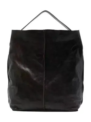 SOMMET Leather Top-handle Bag - Brown