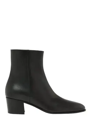 GIANVITO ROSSI Leather Heeled Boots - Nero