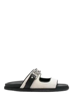 Bally Logo-plaque Open-toe Sandals - Neutrals