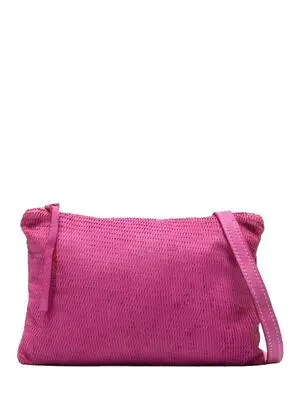 SOMMET Textured Zip-fastening Clutch - Pink