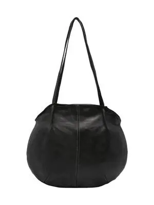 SOMMET Leather Shoulder Bag - Black