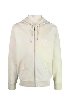 Polo Ralph Lauren Polo Pony Jersey Zip-up Hoodie - Neutrals