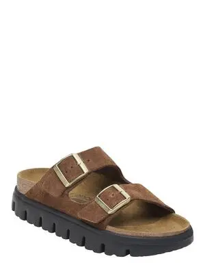 BIRKENSTOCK Papillio Arizona Platform Sandals - Dark Tea/ Black