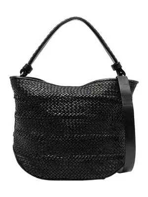 REPTILE'S HOUSE Woven Leather Tote Bag - Black
