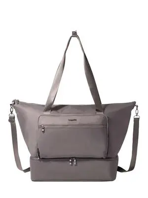 BAGGALLINI Park Ave Weekender Tote - Smoke Twill
