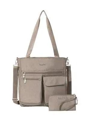 BAGGALLINI Everywhere Tote With Rfid Wristlet - Sterling Shimmer