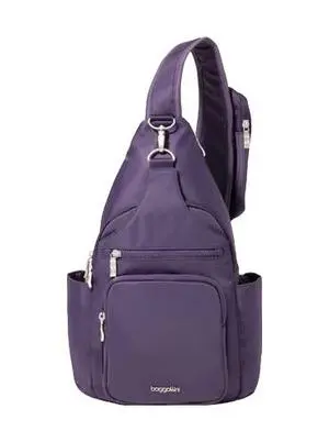 BAGGALLINI Central Park Large Sling Deep Grape Twill